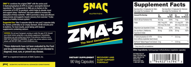 ZMA®-5 — SNAC Nutrition